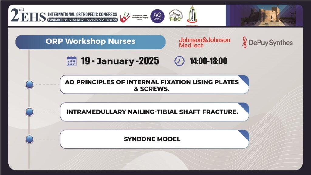 Workshops - Fujairah International Orthopedic Congress